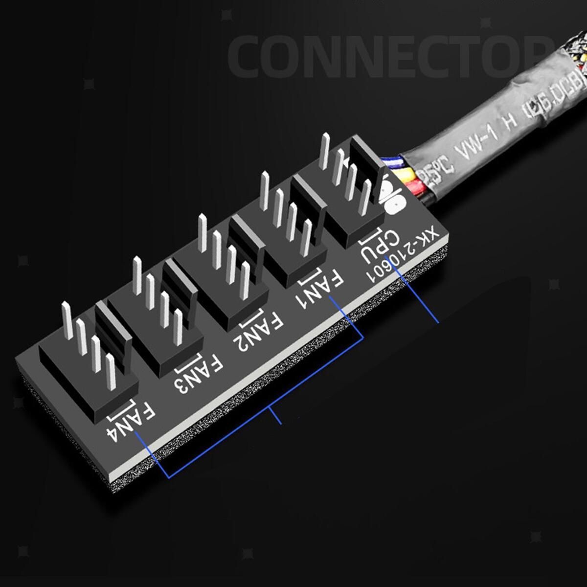 Fan Splitter Cable Internal Fans & Cooling CPU Cooler Splitter Adapter