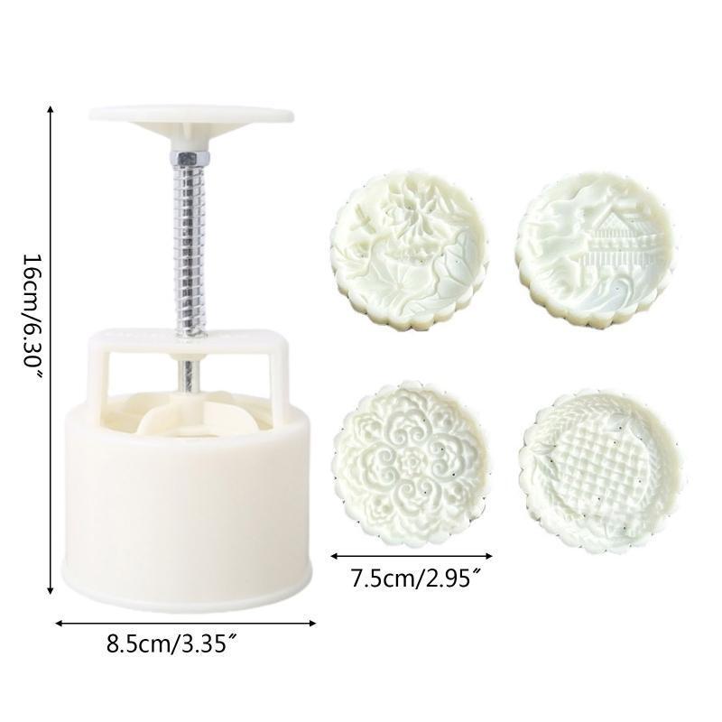 Plastic Mooncake Mold Mooncake Stamp Mooncake Tools Creative Scenery S