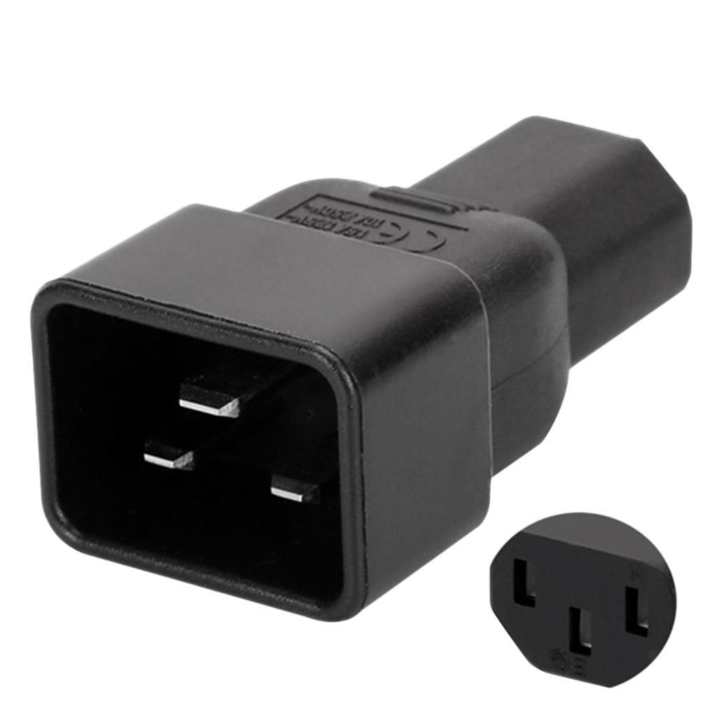 IEC 320 C20 3 Pin to C13 3 Pin Female Connector Power Supply