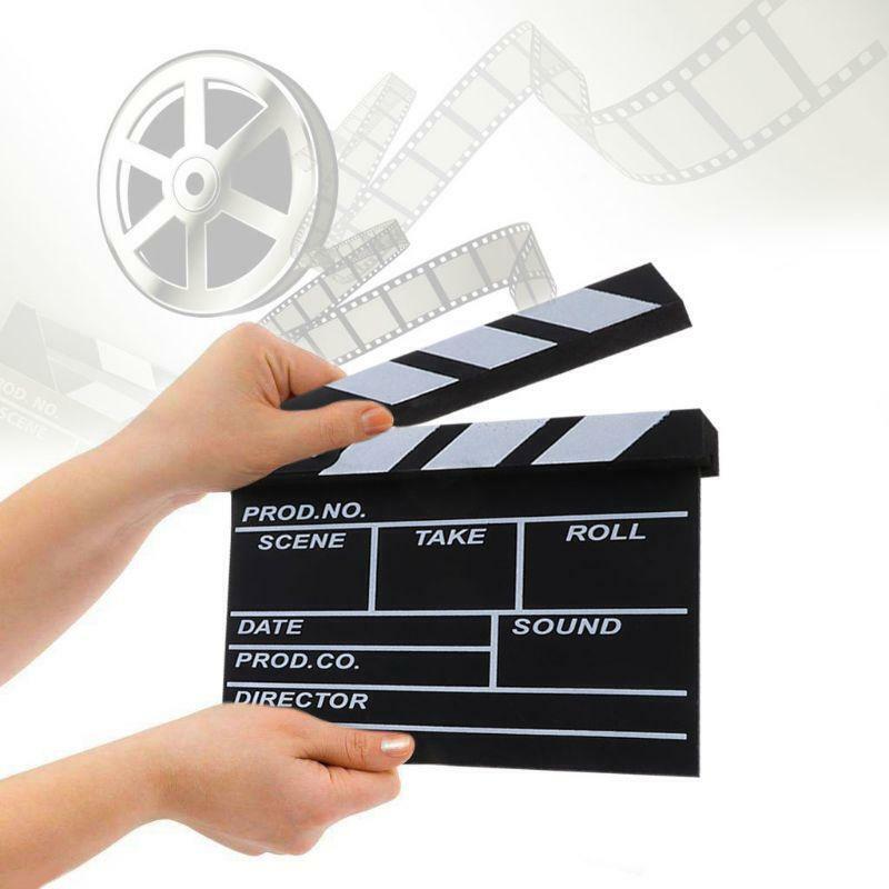 Film Director's Clapper Board Movie Scene Clapboard Photography Props