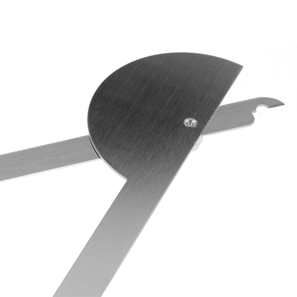 180 Degree Stainless Steel Protractor Angle Finder Rotary Measuring Ru
