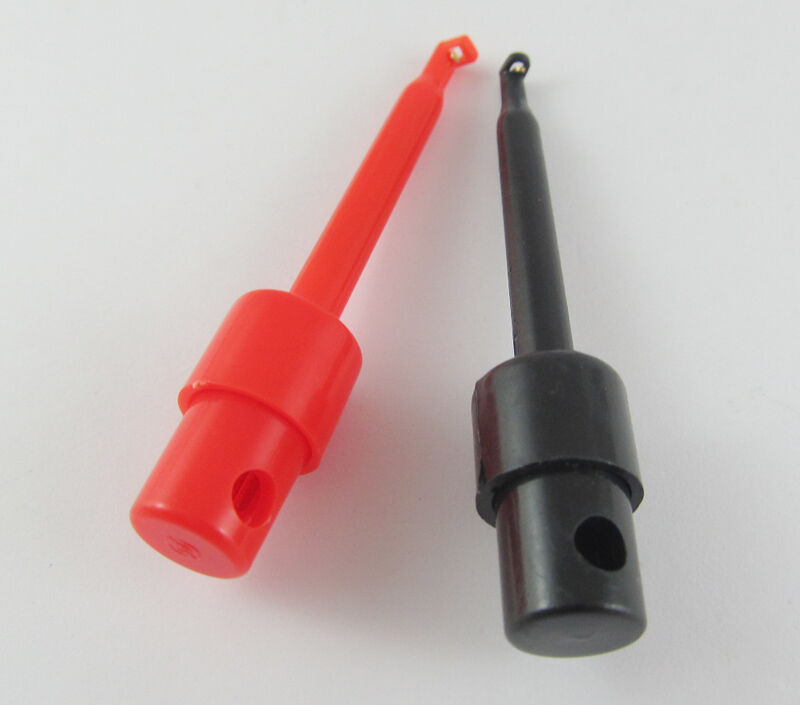 2pcs 57mm Large Size Round Grabbers Test Probes Single Hook Clip PCB S