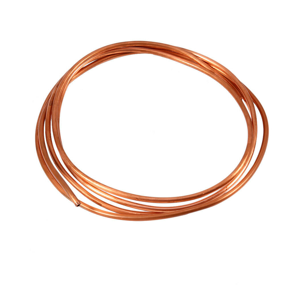 2M Soft Microbore Copper Tube Pipe OD 4mm x ID 3mm For Refrigeration P