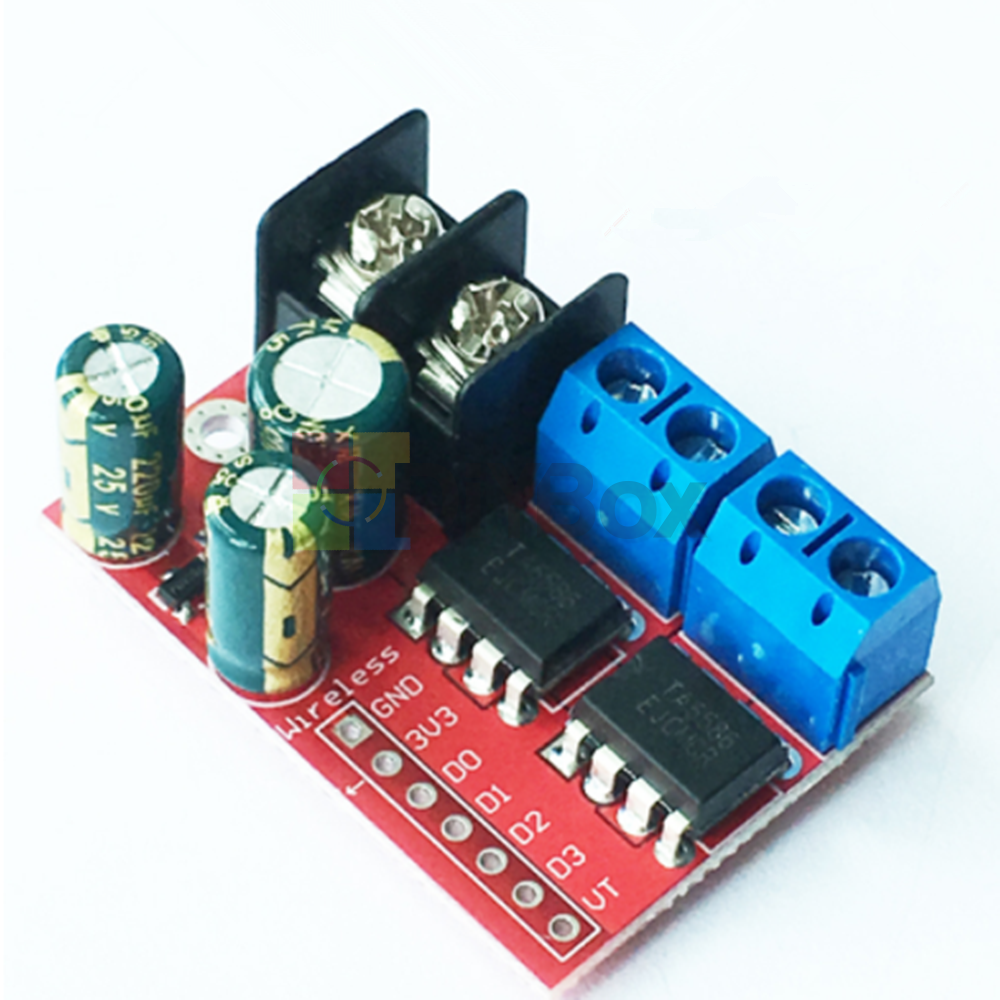 Dual DC Motor Drive Double H-Bridge Remote Control PWM Speed Control M
