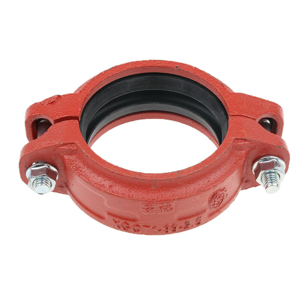 Fire Sprinkler Pipes Coupling Clamp Rigid Grooved Couplings DN89