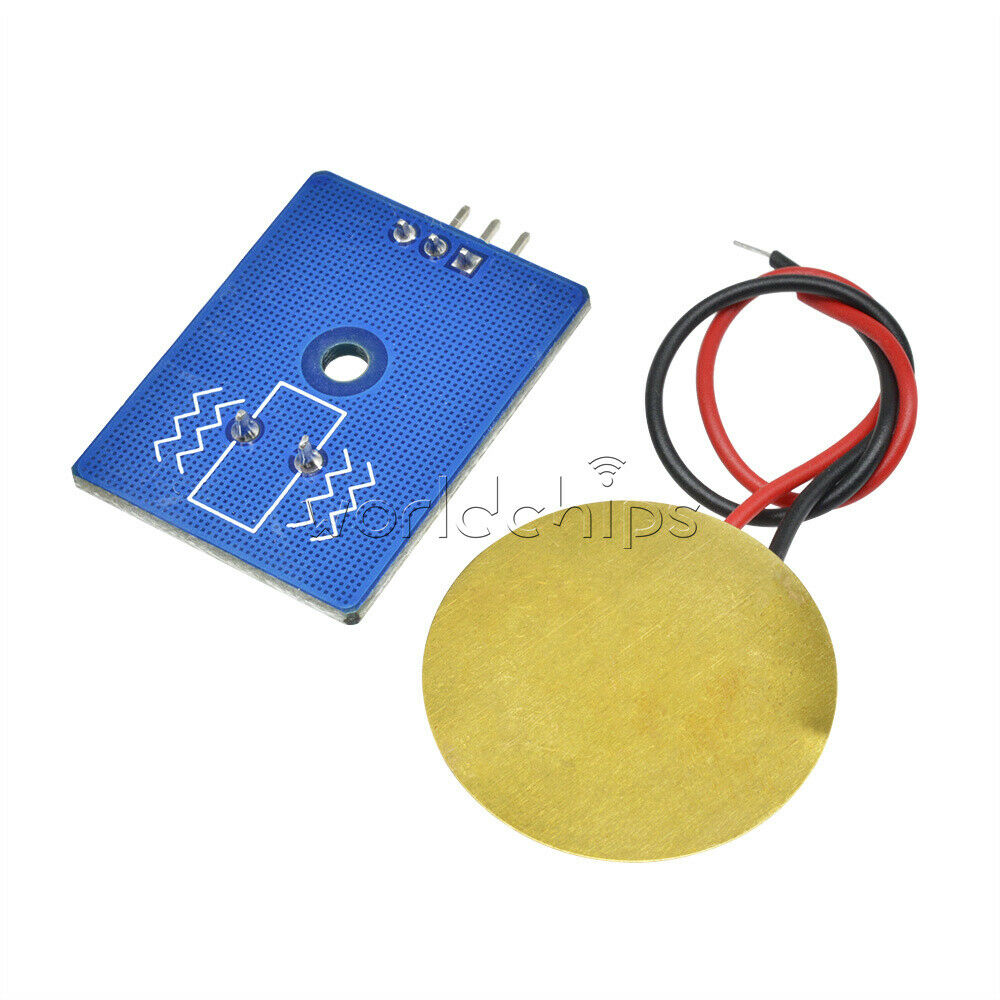 3.3V/5V Ceramic Vibration Sensor Analog Ceramic Piezo Module for Ardui