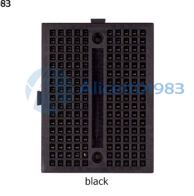 Black Solderless Prototype Test Breadboard 170 Tie-points for Arduino